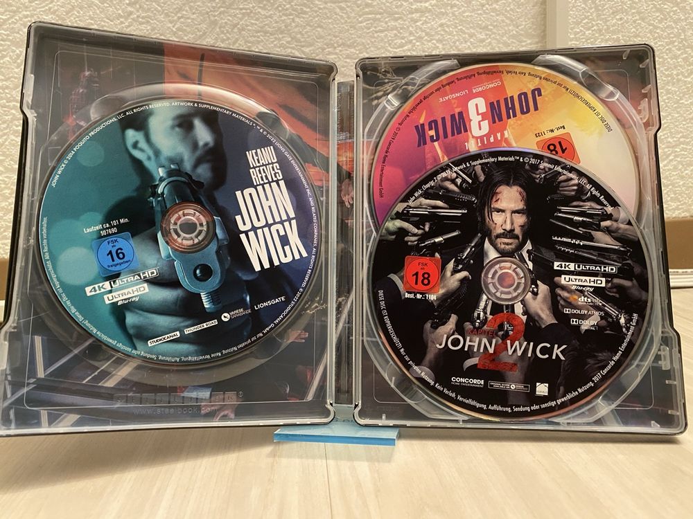 John Wick - Kapitel 1-3, Steelbook, 4K UHD Blu Ray | Kaufen auf Ricardo