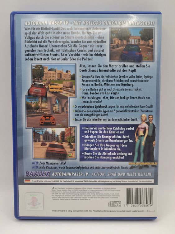 Autobahn Raser IV (Playstation 2/PS2) (Gebraucht) in Balgach für CHF 2. ...