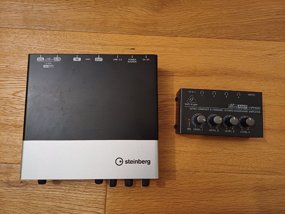 Steinberg UR22 Audio Interface + Behringer Amplifier (Gebraucht) in ...