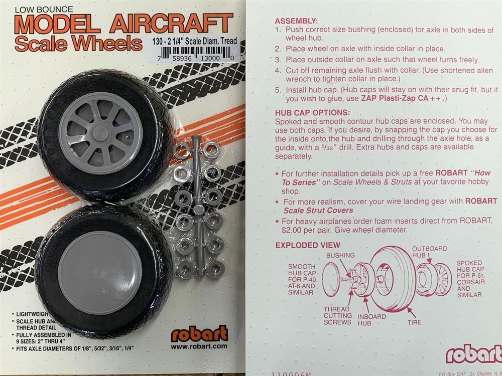 Robart Scale-Räder Ø57mm /2Paar / Nr.130 | Kaufen auf Ricardo