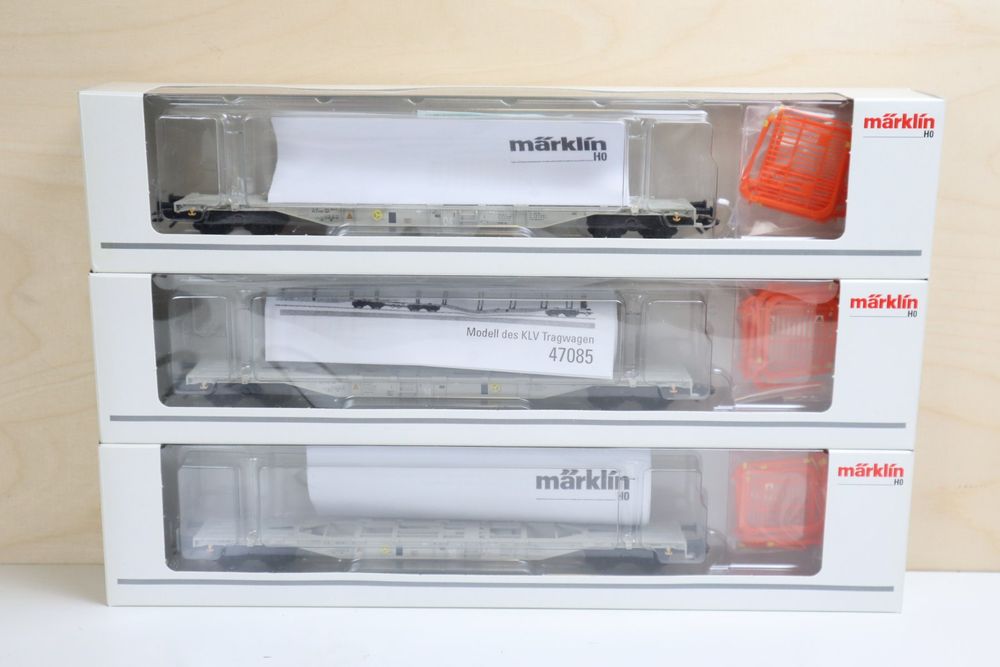 Märklin 3 x KLV-Tragwagen Set 47085 (Gebraucht) in für CHF 99 – mit ...