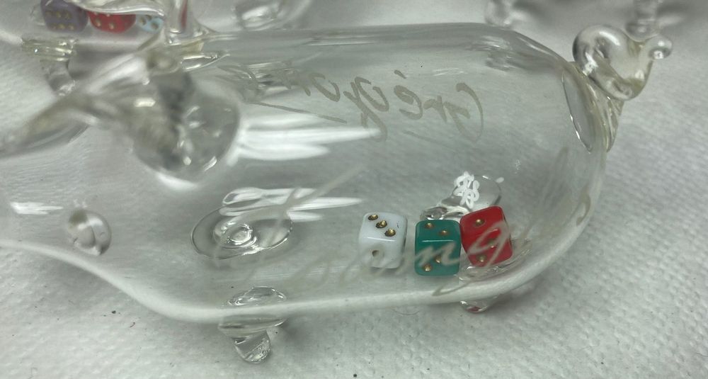 GLASFOAM SUPERBES COCHONS EN VERRE PORTE BOHNEUR (Gebraucht) in ...