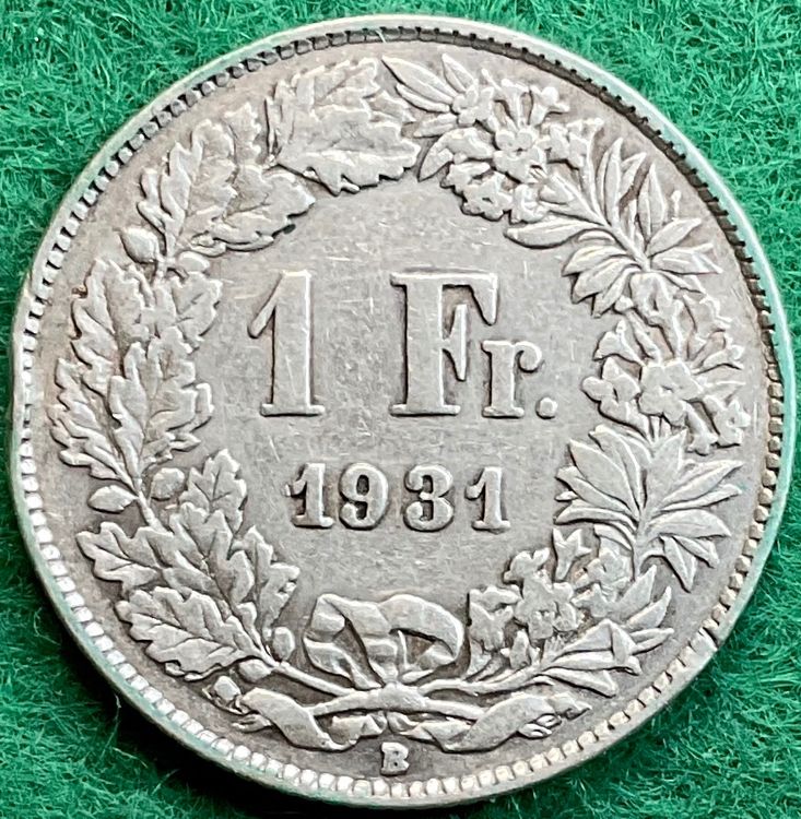 Pièce de 1 Franc Suisse 1931 | Kaufen auf Ricardo