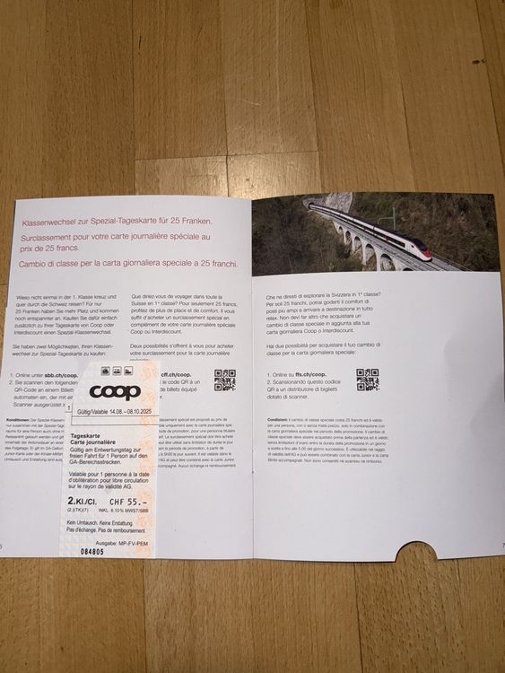 SBB Day Pass - Explore Switzerland on a Budget! Valid! (Neu (gemäss ...