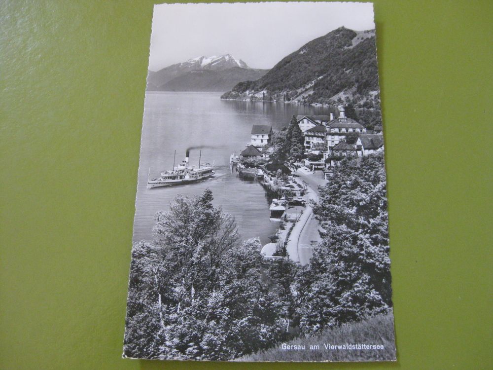 AK Gersau mit Dampfschiff Uri (Gebraucht) in Malters für CHF 9 – mit ...