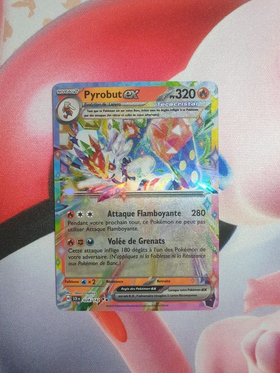Carte Pokémon Pyrobut EX - EV07 028/142 - FRANCAIS (Neu (gemäss ...