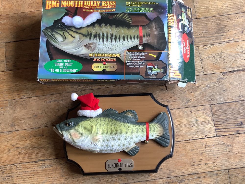 Big Mouth Billy Bass Chant Noël - Collector 🎅🐟🎶! (Gebraucht) in ...