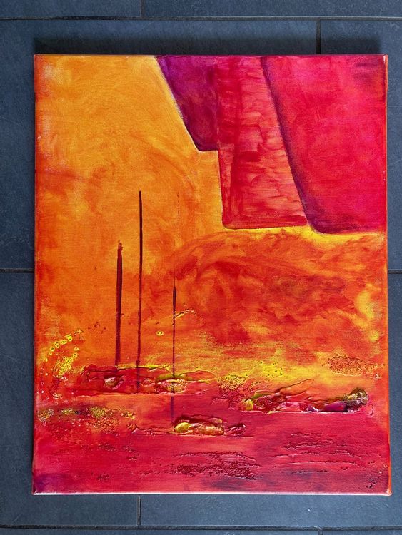 Gemälde Acryl auf Leinwand nicht signiert | Kaufen auf Ricardo