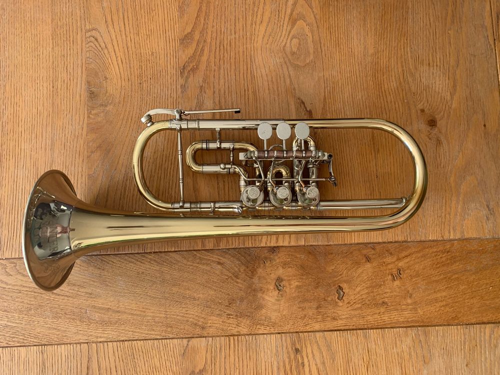 Deutsche C-Trompete der Marke H.Ganter München Mod.Nr. G3a (Gebraucht ...