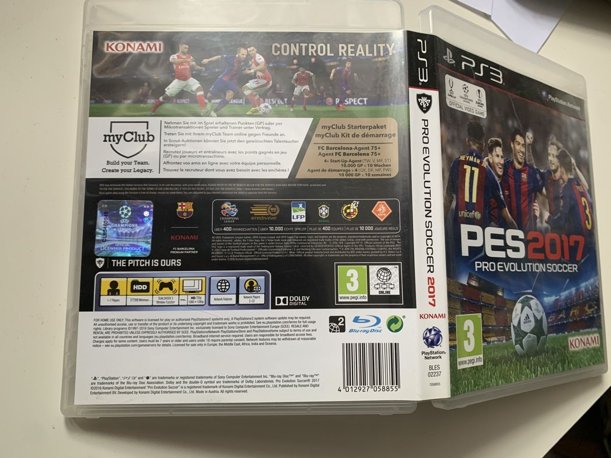 PES 2017 - Playstation 3 - Top Fussball Game für Sammler! (Gebraucht ...