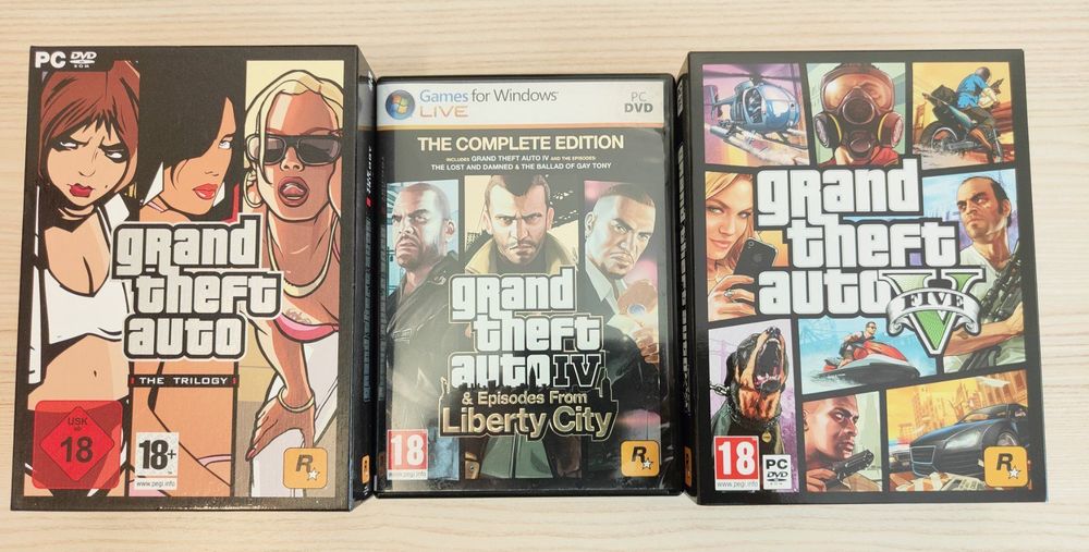 GTA Collection (GTA The Trilogy/GTA IV/GTA V) PC/DVD (Gebraucht) in ...