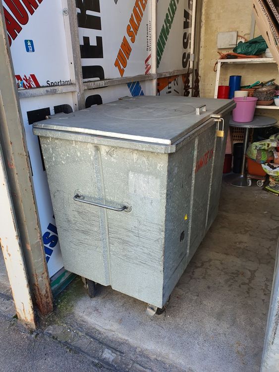Abfall Container 800l, Stahl verzinkt | Kaufen auf Ricardo