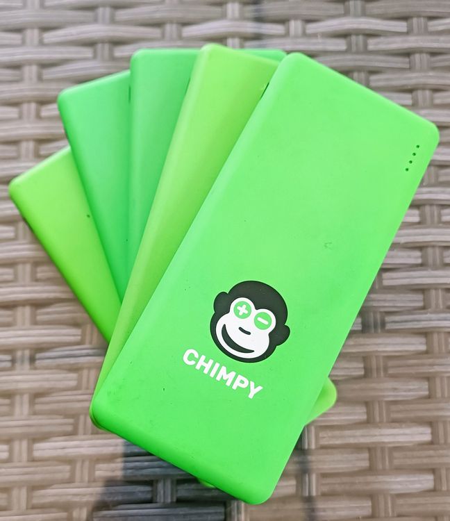 5x Powerbank Chimpy 5000mAh, 5V 2.1A, 1-6 Monate alt | Kaufen auf Ricardo