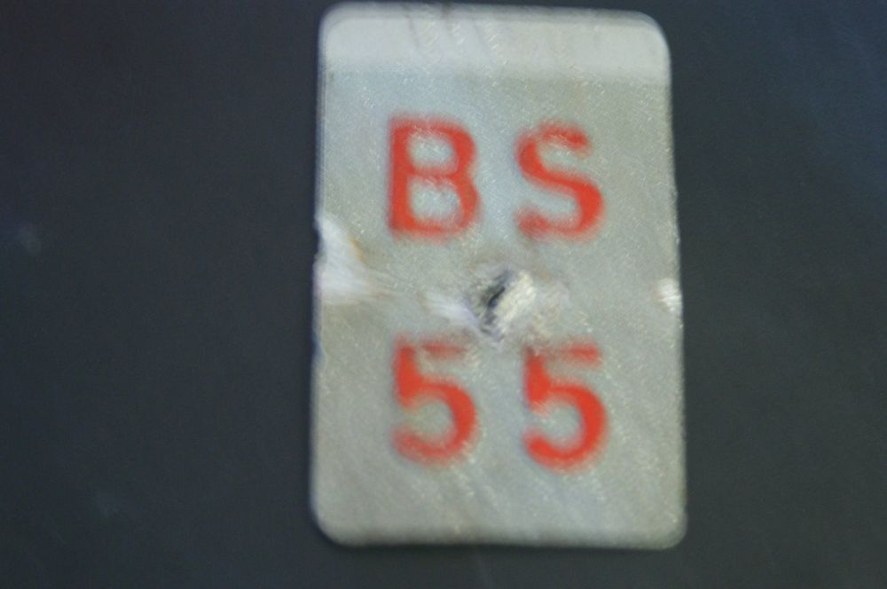 BS 55 - VELONUMMER - FAHRRADSCHILD - BS 55 - PLAQUE DE VELO (Gebraucht ...