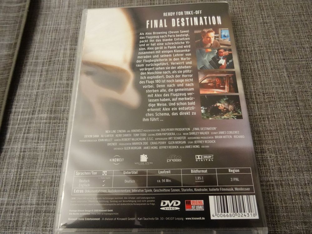 Final Destination DVD (Gebraucht) in Olten für CHF 1.9 – mit Lieferung ...