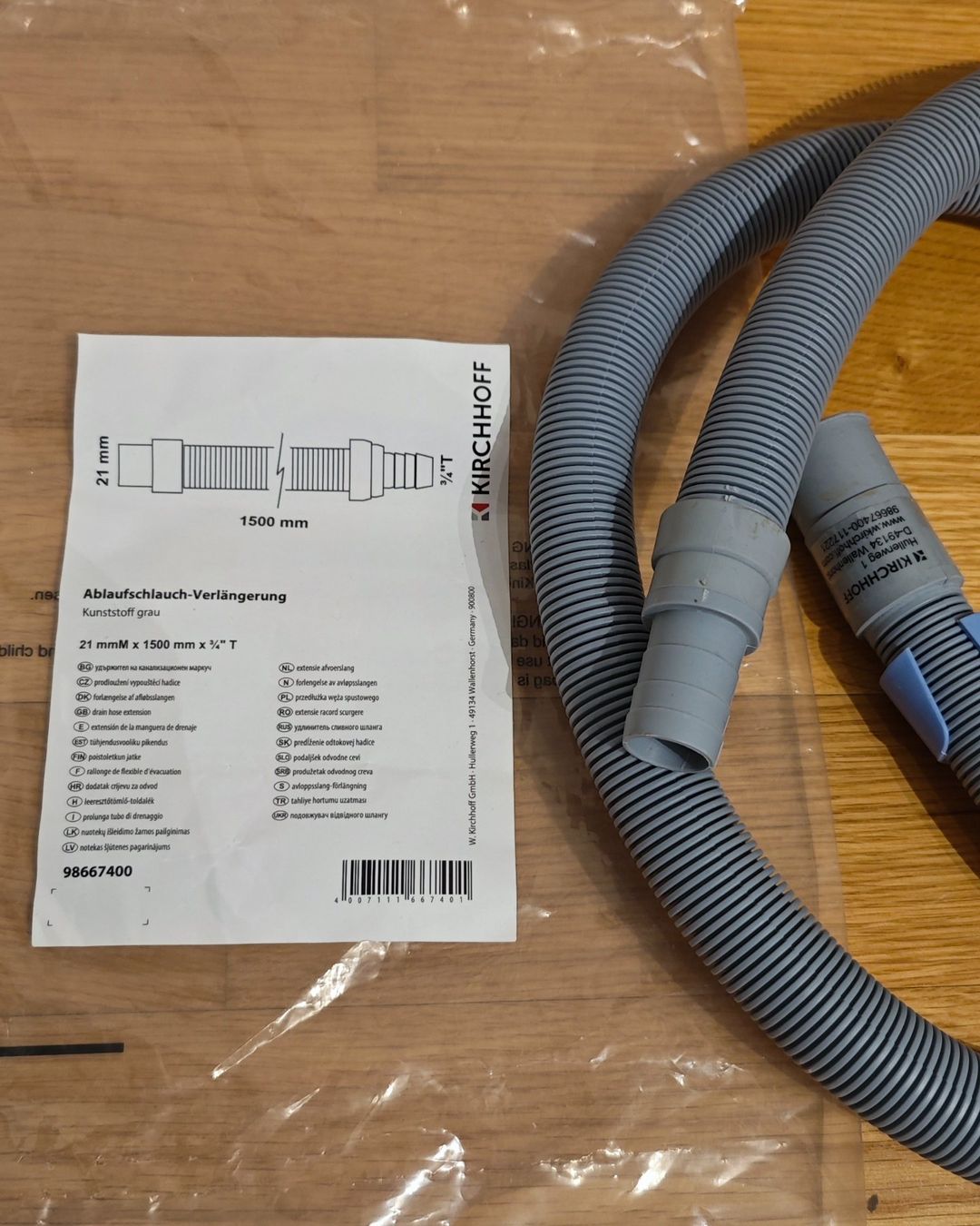 Kirchhoff Ablaufschlauch-Verlängerung - 1,5m, Kunststoff (Gebraucht) in ...