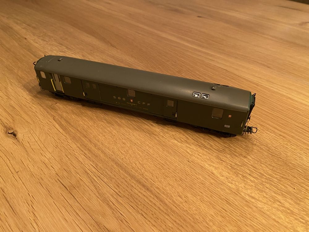Gepäckwagen, SBB, Innenbeleuchtung, Leichtstahl, Liliput (Gebraucht) in ...