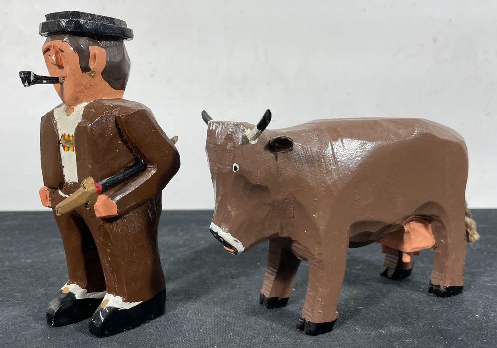 David Locher geschnitzte Appenzeller Skulpturen (Gebraucht) in Root für ...