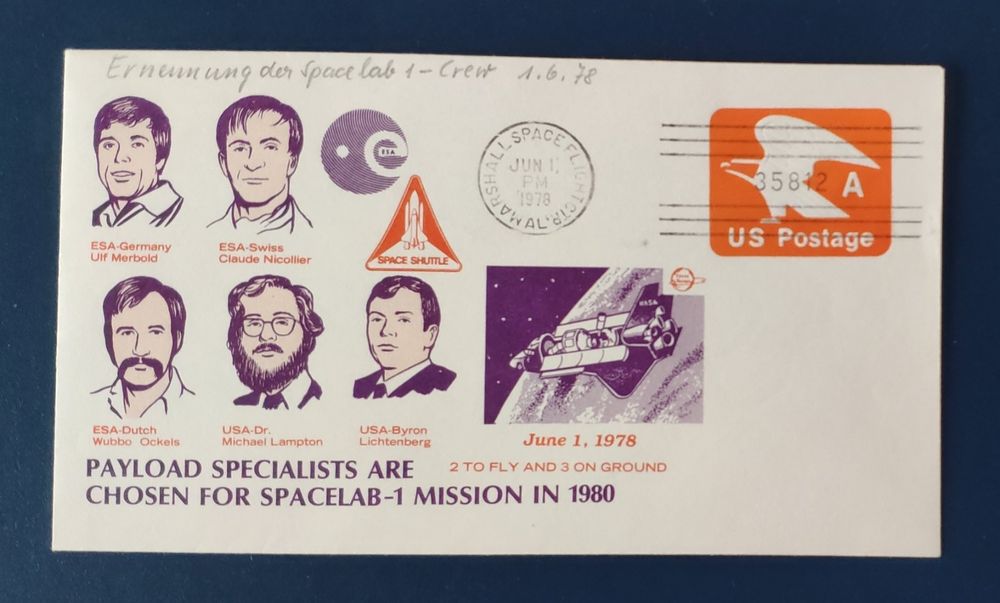 Spacelab-1 Mission Crew Spez. mit Claude Nicollier 1978 Dok. | Kaufen ...