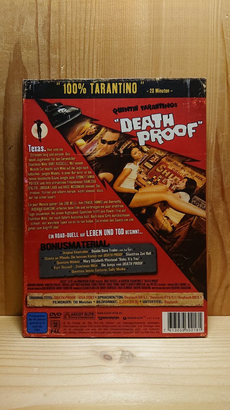 DEATH PROOF DVD Quentin Tarantino (Gebraucht) in Wilderswil für CHF 3.9 ...