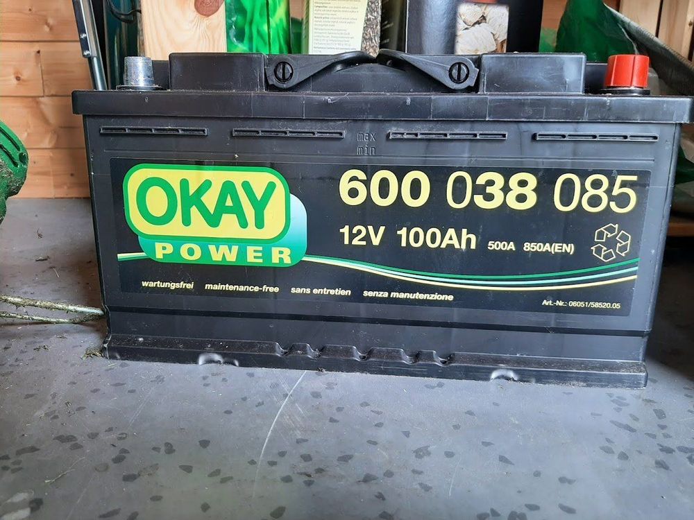 Starterbatterie OKAY 100AH/850A (Gebraucht) in Zürich für CHF 46 – mit Lieferung auf Ricardo kaufen