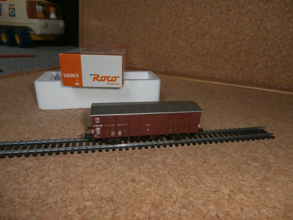 ROCO 56065 gedeckter Güterwagen FS AC/WS (Neu (gemäss Beschreibung)) in ...