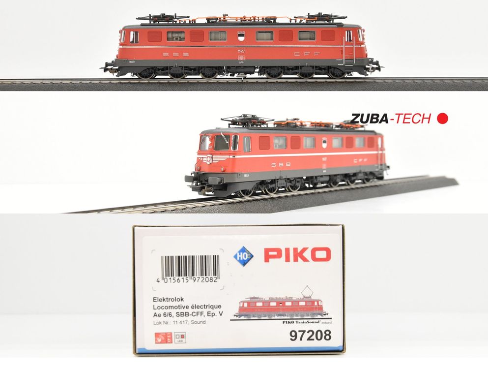 Piko 97208 E-Lok Ae 6/6 SBB Freiburg H0 GS Analog Sound OVP | Kaufen ...