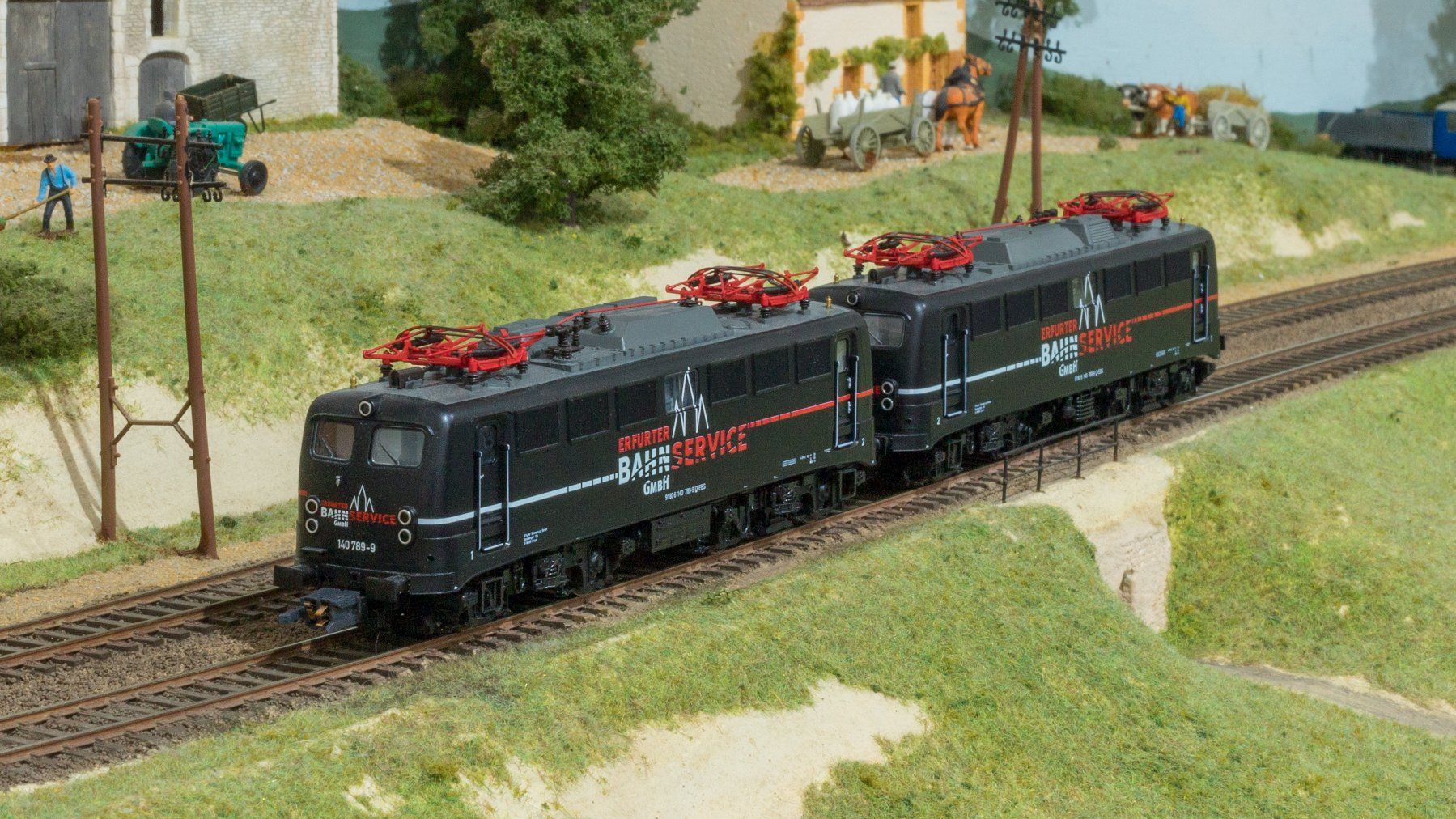 Roco 52555 2x locomotives Br 140 “Erfurter Bahnservice” DCC (Gebraucht ...