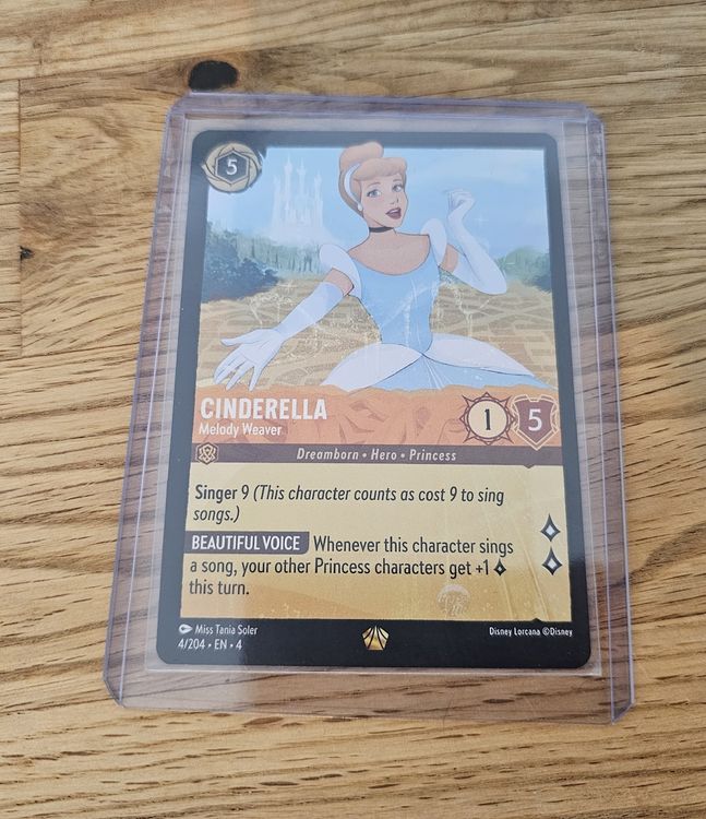 Disney Lorcana Cinderella Melody Weaver 4/204 EN 4 Legendary (Gebraucht ...