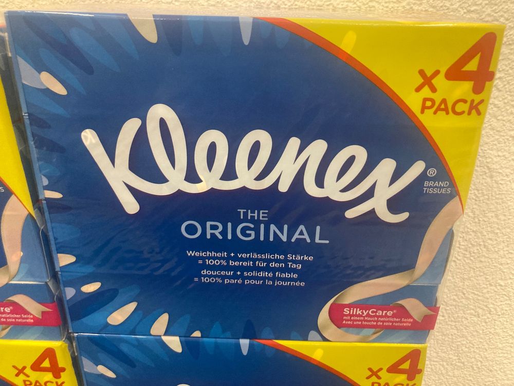 Kleenex-Tücher Restposten, 24 Boxen a je 80 Tüchli (Neu und ...
