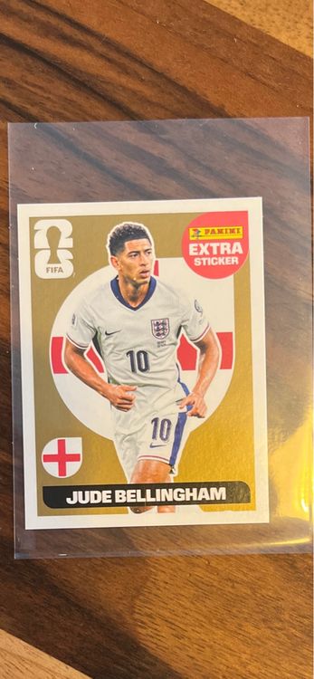 Jude Bellingham Panini 2026 Extra Sticker Gold (Neu (gemäss ...