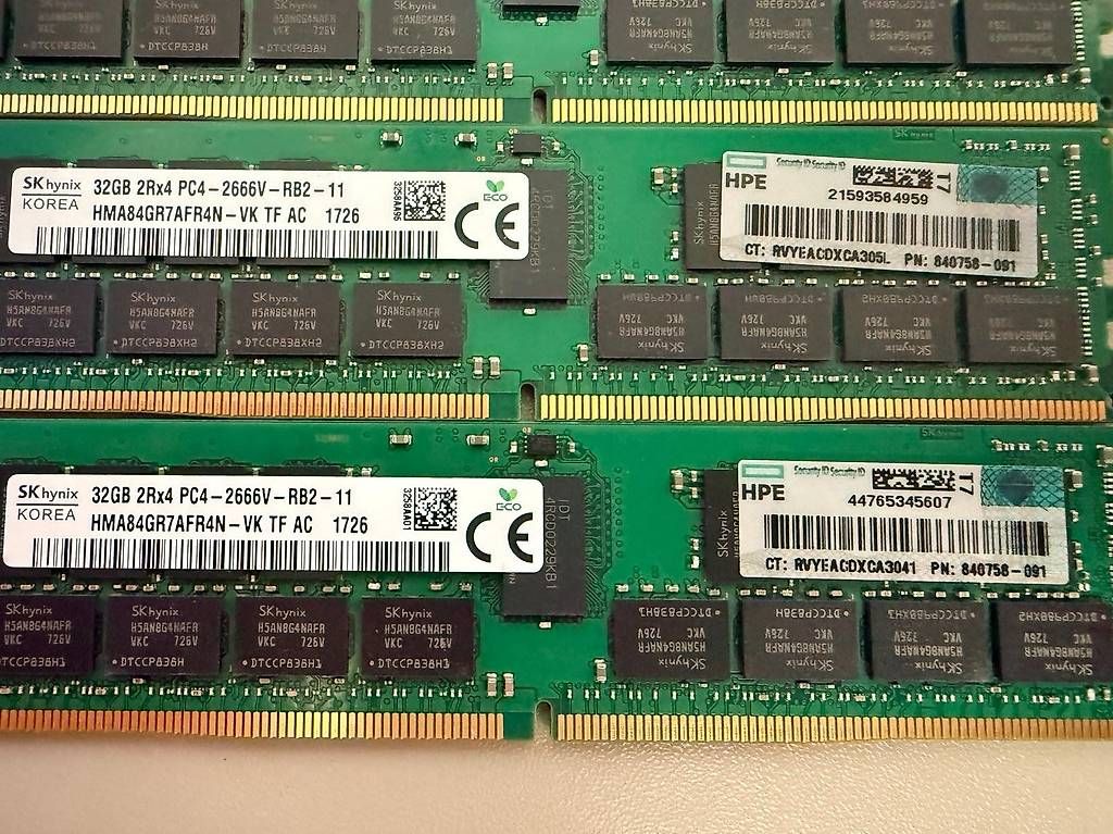 4x 32GB (128GB) DDR4 ECC 2666 RAM Server, Workstation (Gebraucht) in ...