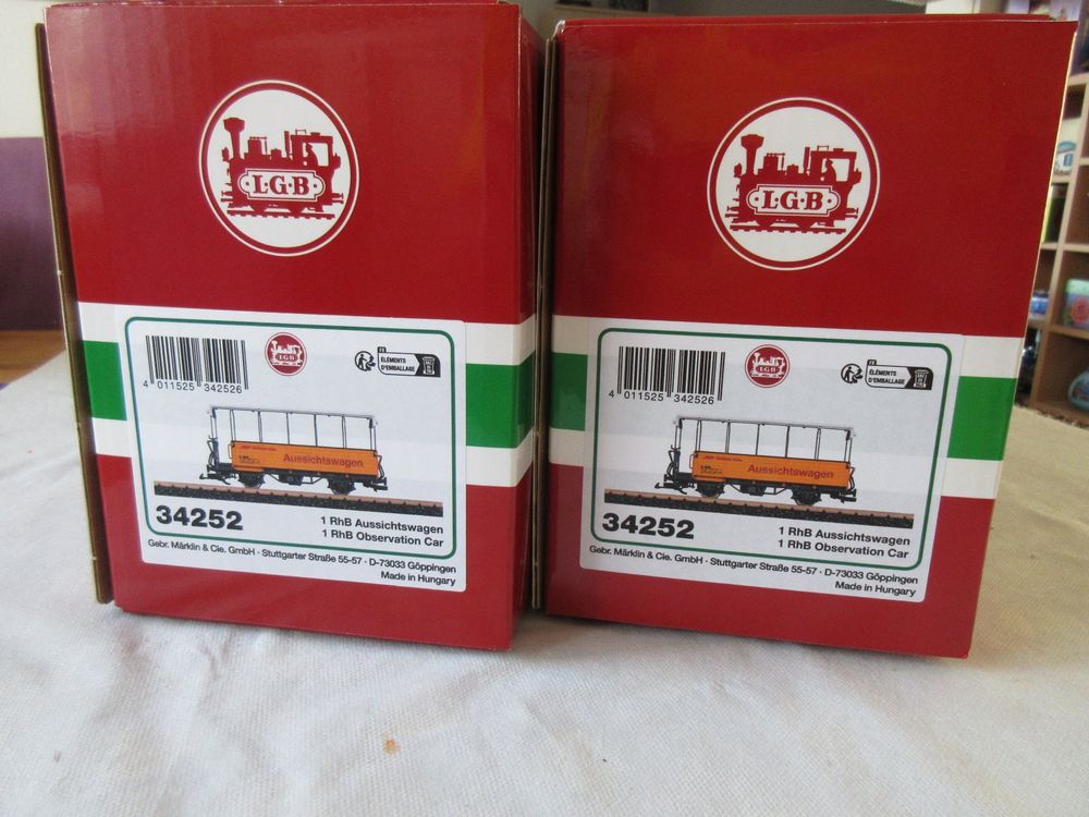 2 LGB 34252 Rhb Aussichtswagen NEU und OVP | Kaufen auf Ricardo