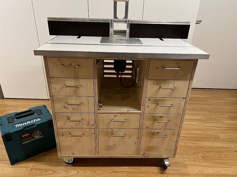 Eigenbau Frästisch / Kehlmaschine inkl. starker Oberfräse (Neu (gemäss ...