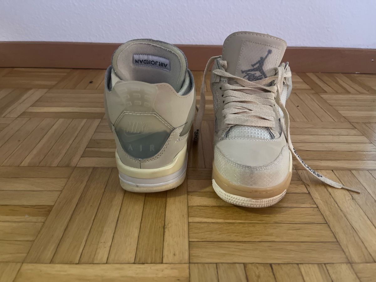 Air Jordan 4 Retro Off-White Sail, Top Zustand, Gr. 36 (Gebraucht) in ...