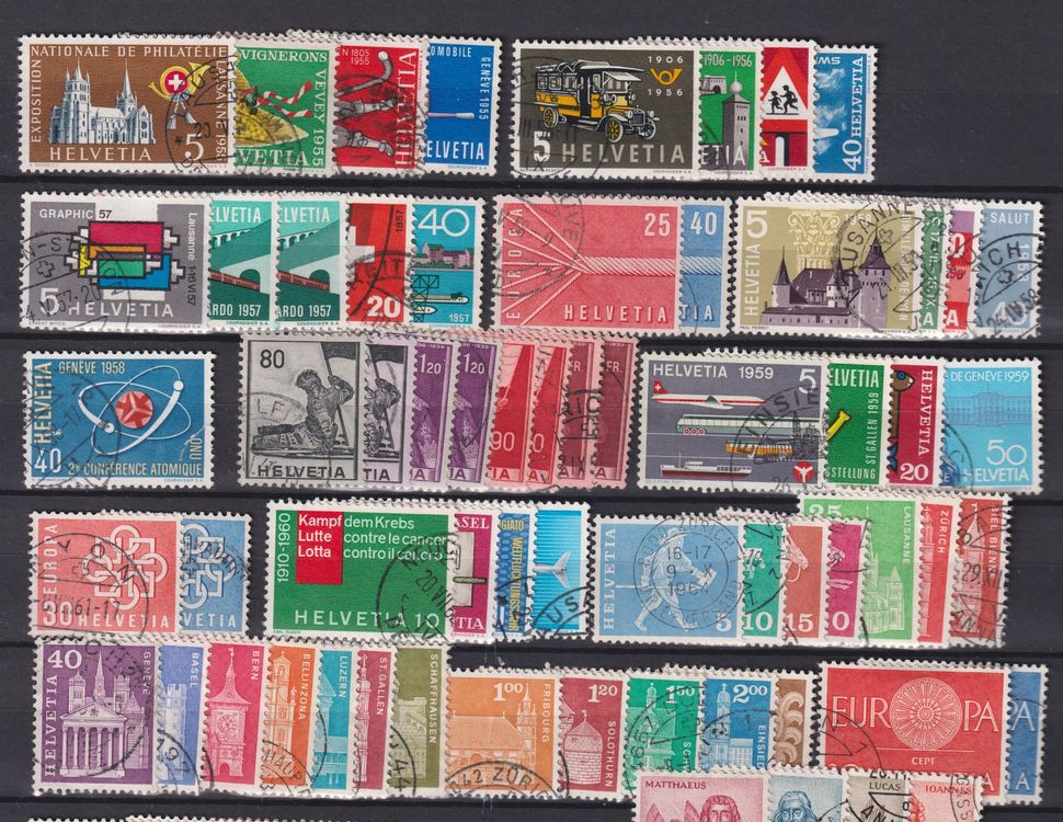 Schweiz einwandfreie Marken + tolle Stempel = Luxus-Sammlung (Gebraucht) in Sarmenstorf für CHF ...