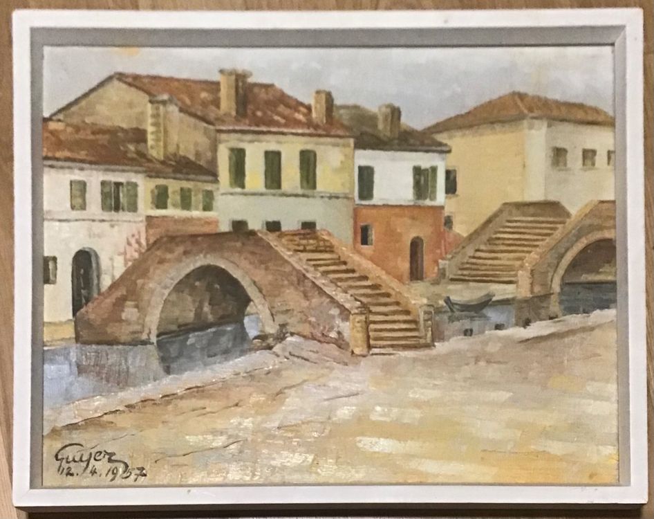 Bei Fluss Gemälde von GUYER (D'occasion) à pour CHF 15 – avec livraison ...