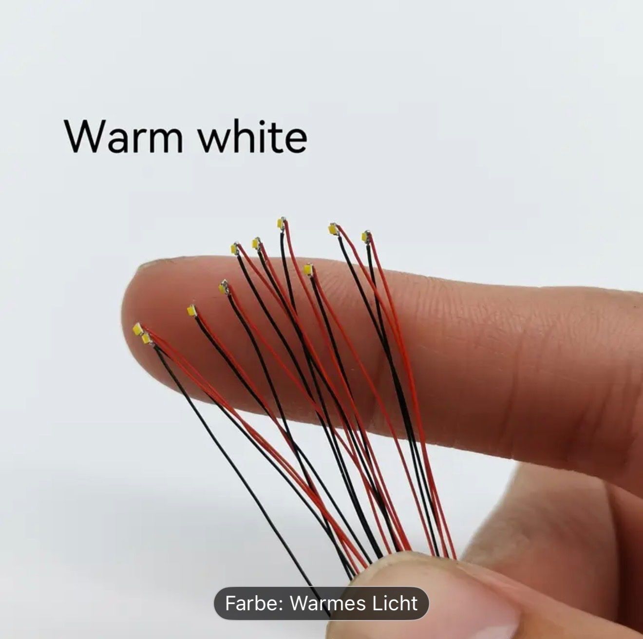 5 Stk. Mikro LED‘s 3V warm-weiss 1x0,5x0,4mm neu (Neu (gemäss ...