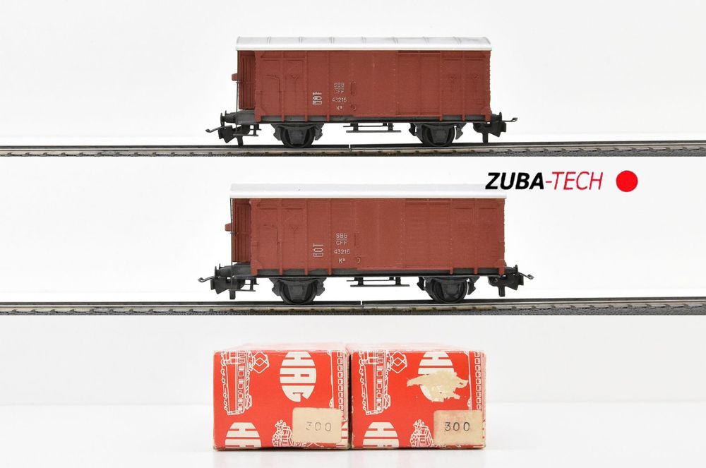 HAG 2x 300 Gedecke Güterwagen der SBB H0 GS mit OVP (Gebraucht) in St ...