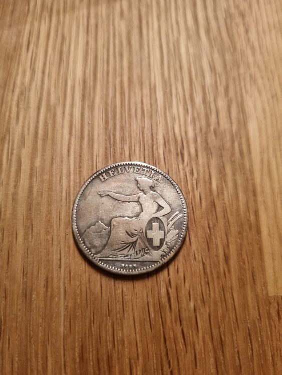 2 Franken 1863 - sitzende Helvetia - RAR (D'occasion) à Mels pour CHF 220 – avec livraison ...