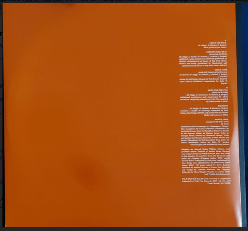 Clipping.–Visions Of Bodies Being Burned/US Import/Lim.600St | Kaufen ...