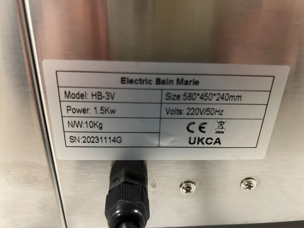 3er Bain-Marie inkl. GN Behälter NEU mit Garantie (Neu und originalverpackt) in Hombrechtikon ...