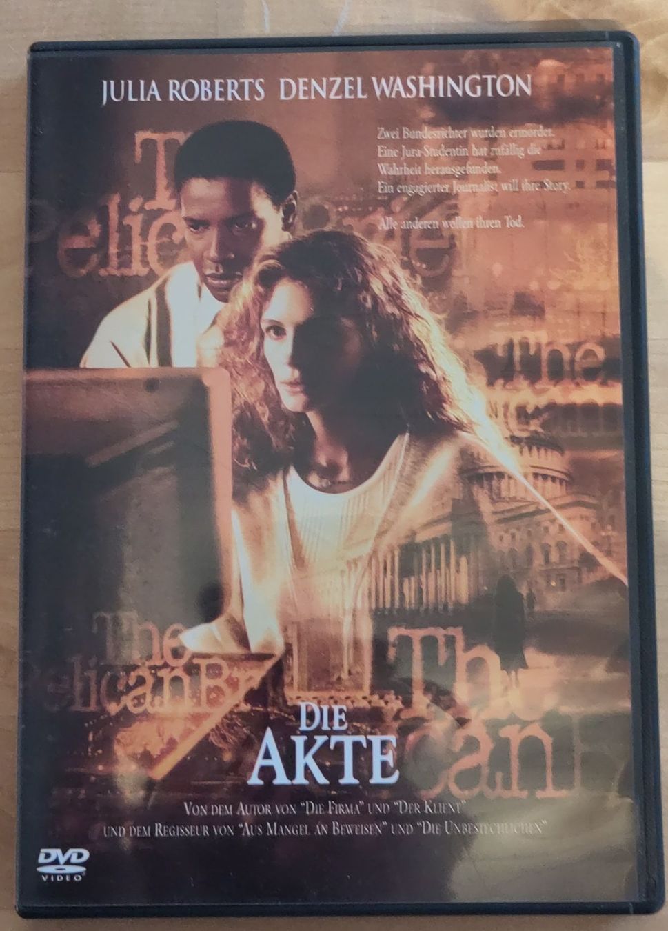 Die Akte (The Pelican Brief) DVD mit Julia Roberts (Gebraucht) in ...