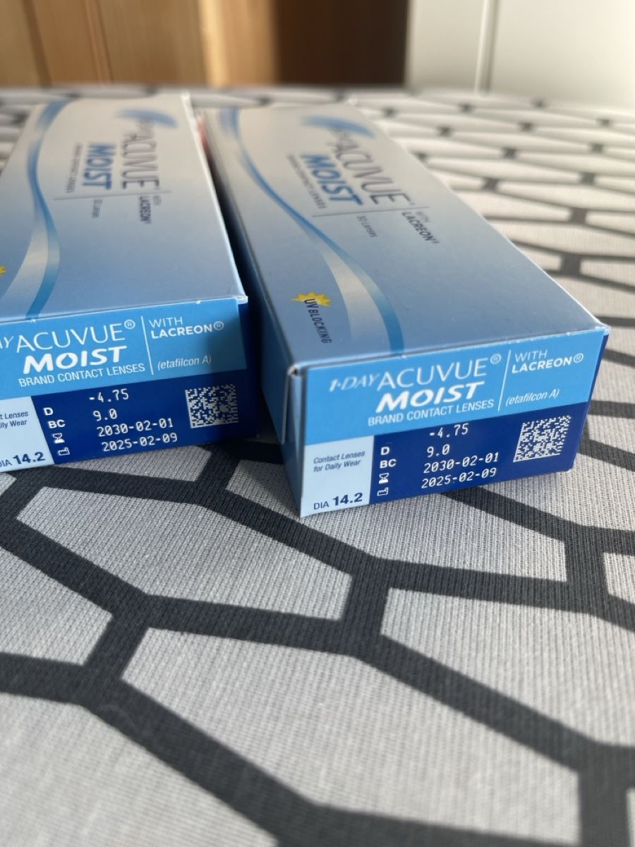 Acuvue Moist Tageslinsen, -4.75, Neu, 60 Stück (Neu und ...