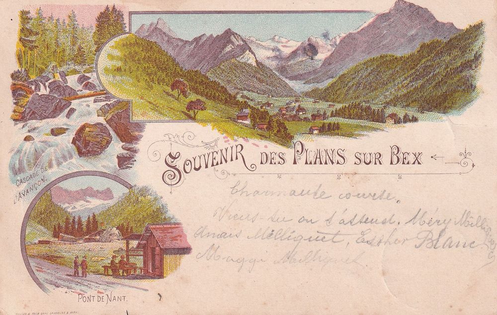 Plans sur Bex VD & Pont du Nant en 1898 | Kaufen auf Ricardo