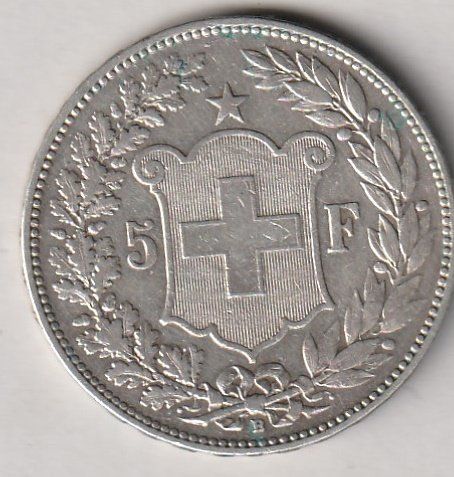 5 Franken 1909 vz (Gebraucht) in Rorschacherberg für CHF 235 – mit Lieferung auf Ricardo kaufen