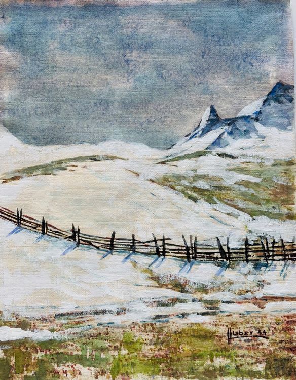 Otto Huber, Ölgemälde, Arosa, Hörnli, 1944, signiert (Gebraucht) in ...