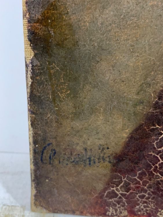 Antikes Gemälde Porträt von einer Dame unleserlich Signiert | Kaufen auf Ricardo