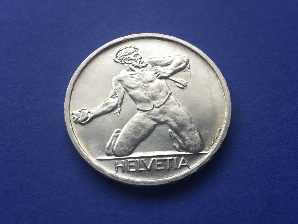 ** 5 Franken Silbermünze St Jakob 1944 Unzirkuliert stgl | Kaufen auf Ricardo