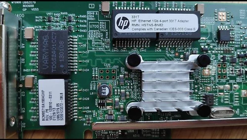 HP Quad 4-Port Gigabit Adapter Ethernet PCI Server (Gebraucht) in für ...